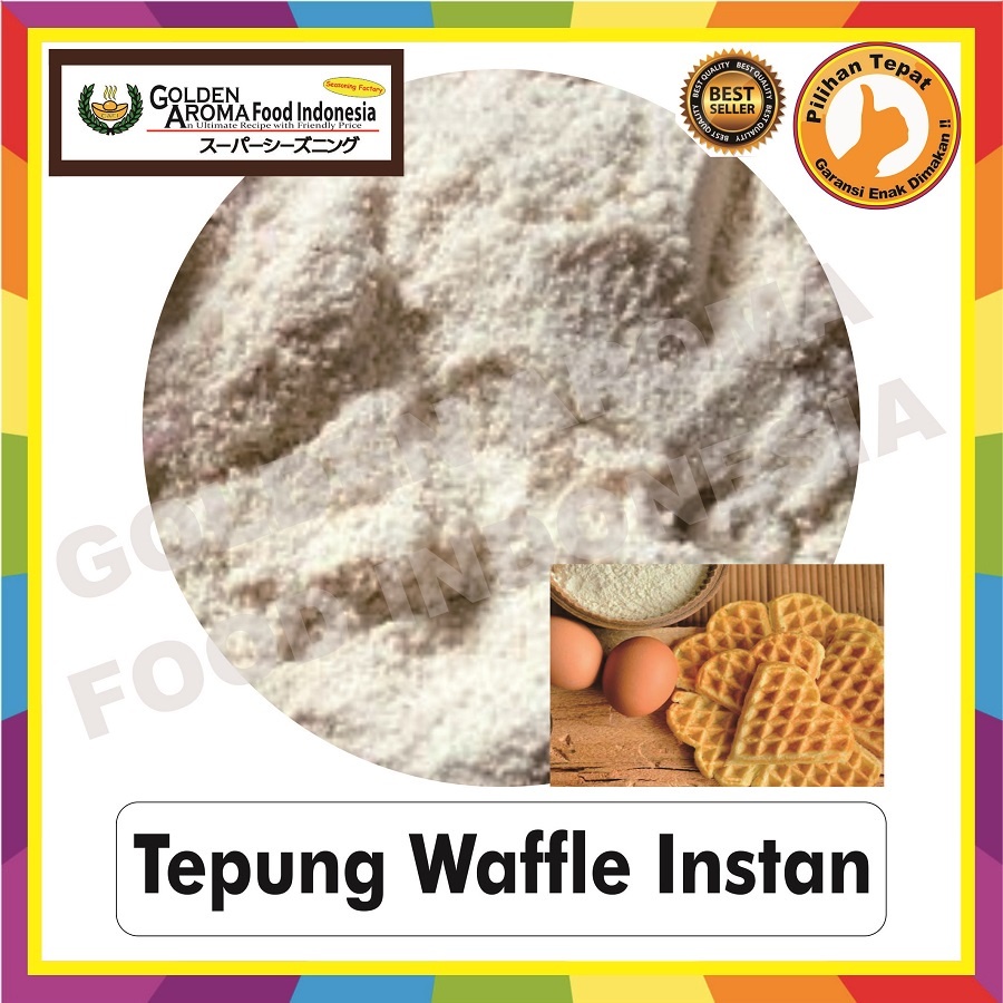 Jual Tepung Waffle Instant 500gr Instan Premix 500 gr Egg Gluten Free ...