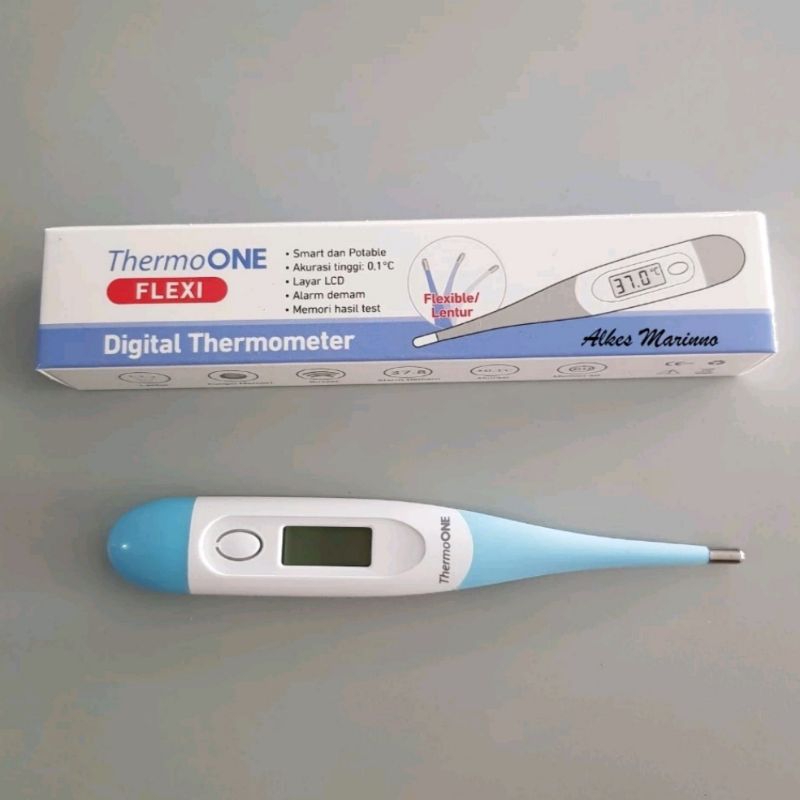 Jual Thermo ONE FLEXI Digital Thermometer Ujung Lentur Waterproof (dipakai pada Mulut/Ketiak ...
