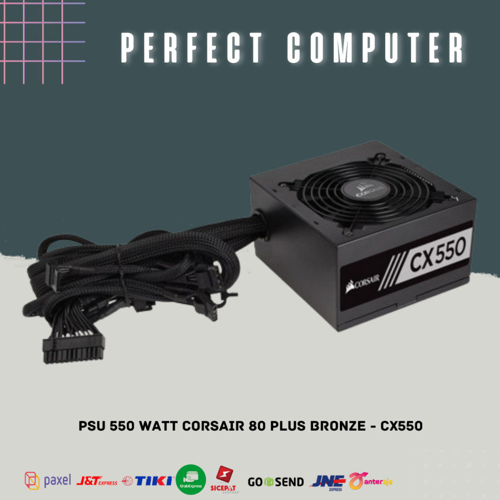 Jual PSU 550 Watt CORSAIR 80 Plus Bronze -CX550 POWER SUPPLY | Shopee ...
