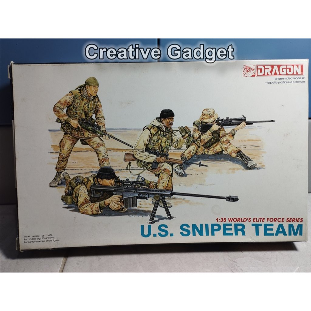 Jual US Army Sniper Team - Model Kit Dragon 1/35 - Gulf War | Shopee ...