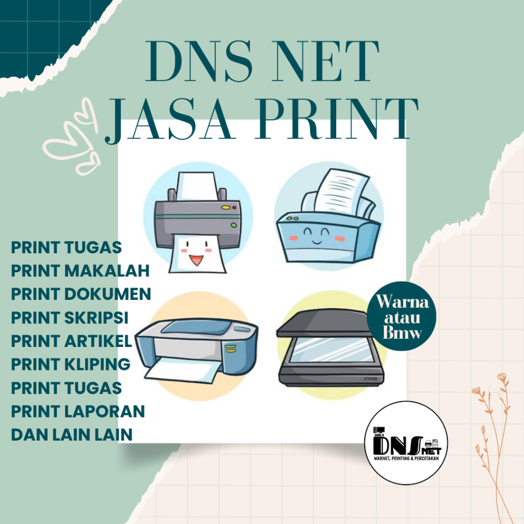 Jual JASA PRINT HITAM PUTIH A4 80/85 GSM CETAK SEMUA DOKUMEN LANGSUNG ...