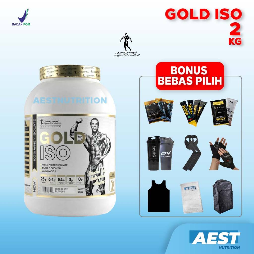 Jual Kevin Levrone Gold Iso 2 kg 4,4Lb Whey Protein Isolate | Shopee ...