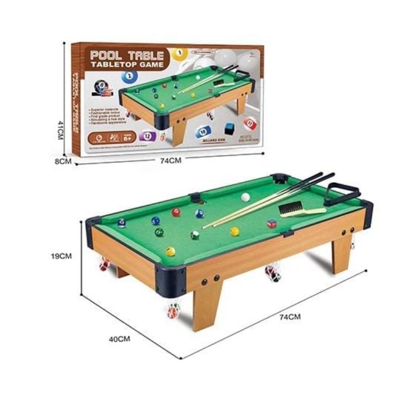 Jual Wooden Pool Table XL Billiard Mainan Bilyard Large Meja Bilyar ...