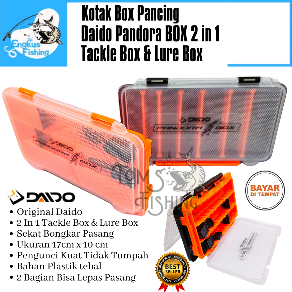Jual Kotak Box Pancing Daido Pandora Tackle / Lure Box 2 in 1 ...