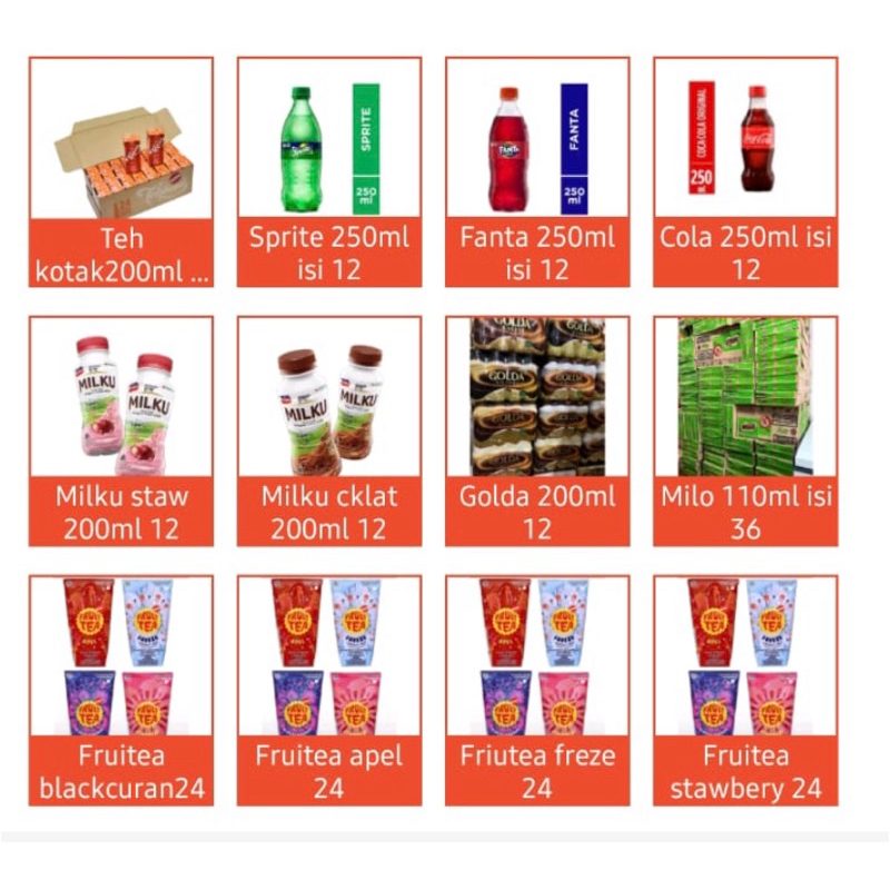 Jual Minuman Teh botol kotak Sosro 24 x 200ml / sprite / fanta / coca ...