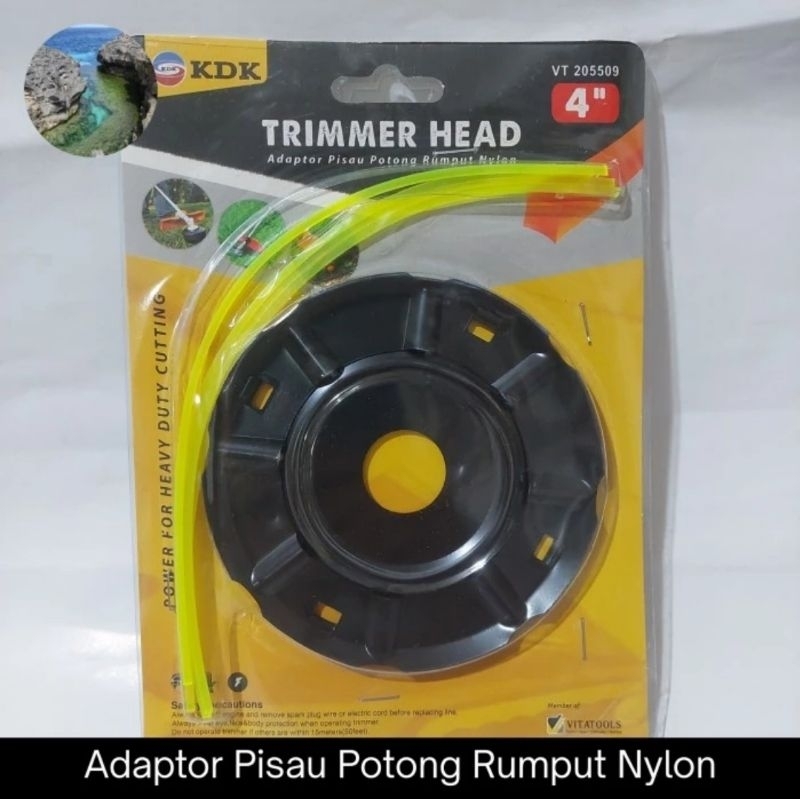 Jual Dudukan Senar Potong Rumput 4" Adaptor Mata Pisau Senar Mesin ...