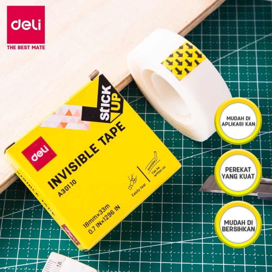 Jual Deli Celotape/Isolasi - Invisible Office Tape 18mm EA30110 ...