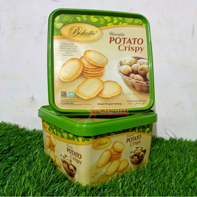 Jual Biskotto Biscuits Potato Crispy Box Toples Kotak 400g | Shopee ...