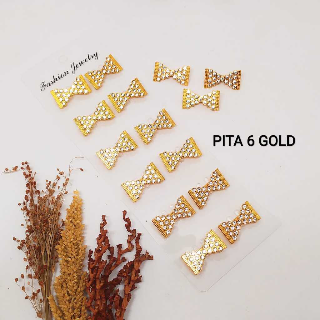 Jual TERMURAH 1 lusin (12 PCS ) Bros dagu gold silver / bros mewah ...