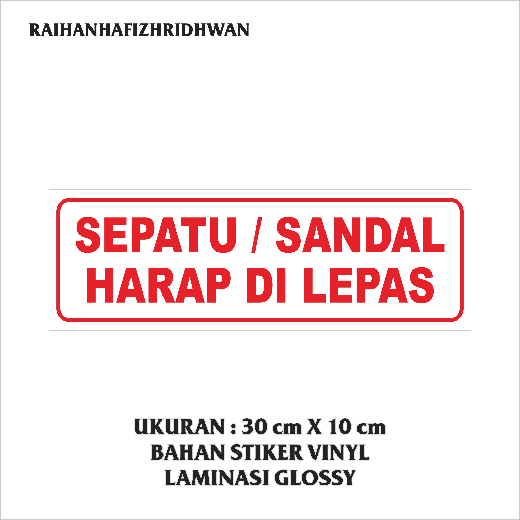Jual STIKER VINYL SEPATU / SANDAL HARAP DI LEPAS | Shopee Indonesia