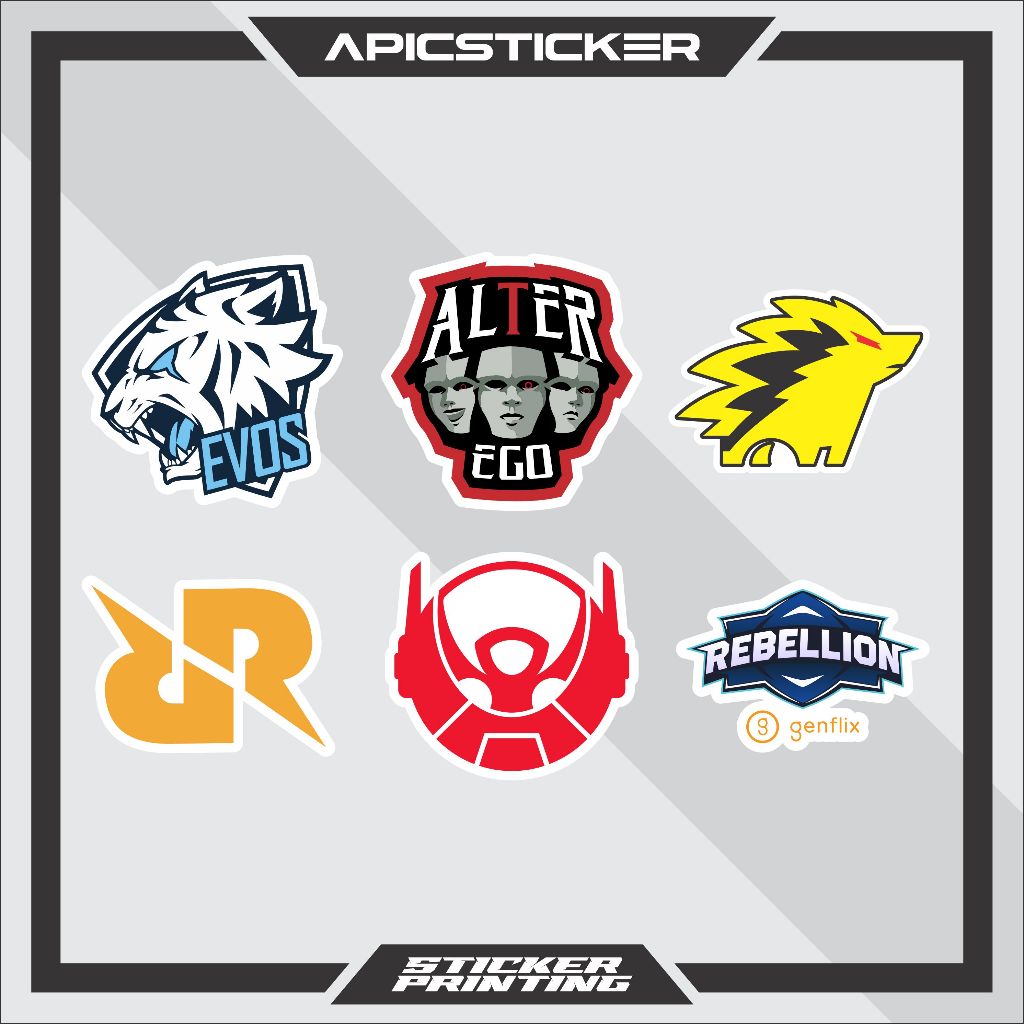 Jual (ANTI AIR) Stiker Tim E-Sport MPL Indoneisa Printing | Shopee ...