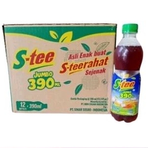 Jual S-tee S tee Minuman Teh Botol 390 ml isi 12 Botol (KARTON ...
