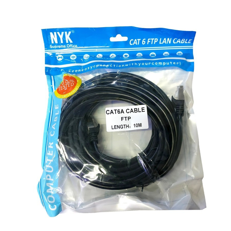 Jual Kabel Lan 10 M MEREK NYK,PROFFTECH CAT5E CAT6E | Shopee Indonesia