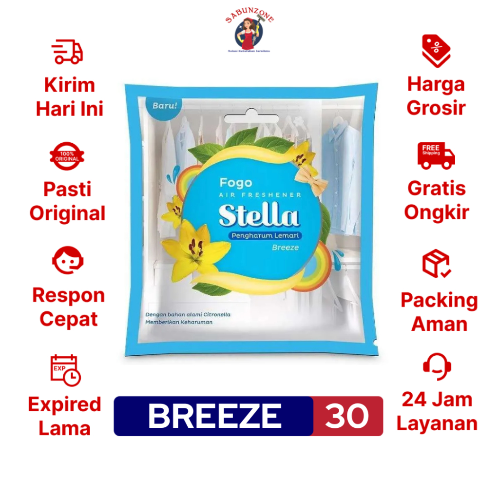 Jual Stella Fogo Pengharum Lemari Breeze 30 gr | Shopee Indonesia
