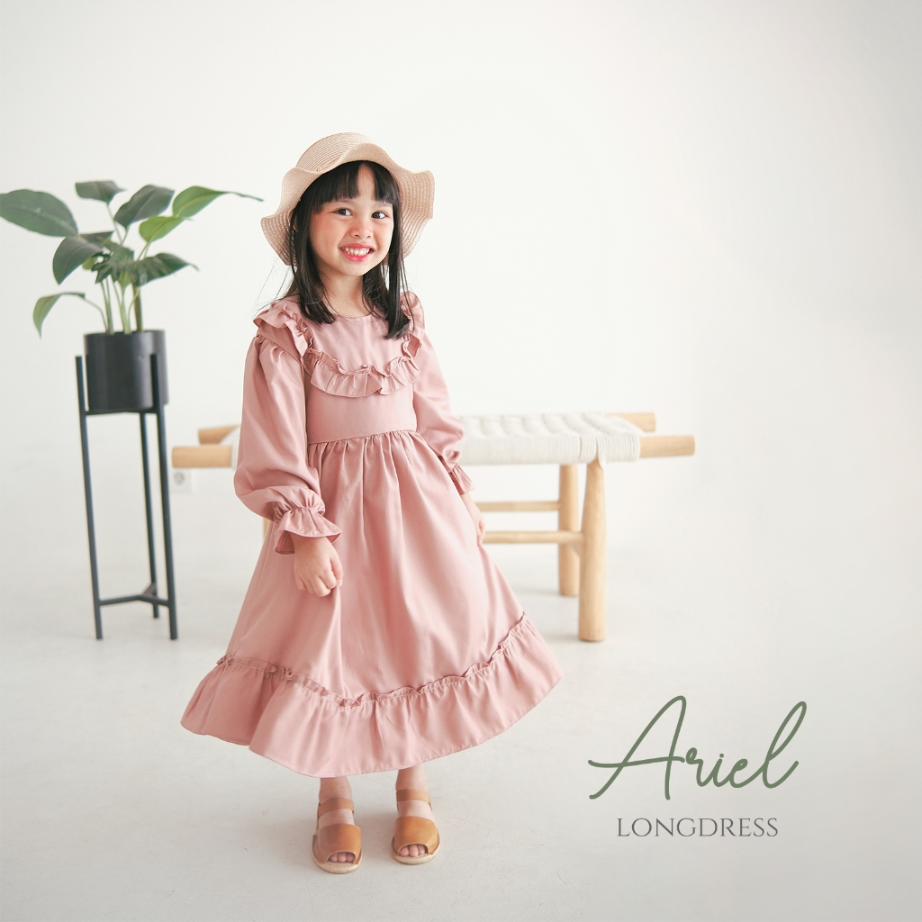 Jual SONNEKIDS - Ariel Long Dress - long dress anak - dress anak lengan ...