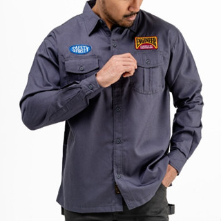 Jual Engineer Workwear - WORKSHIRT LS - SERI KEMEJA PATCH PANJANG 6 ...