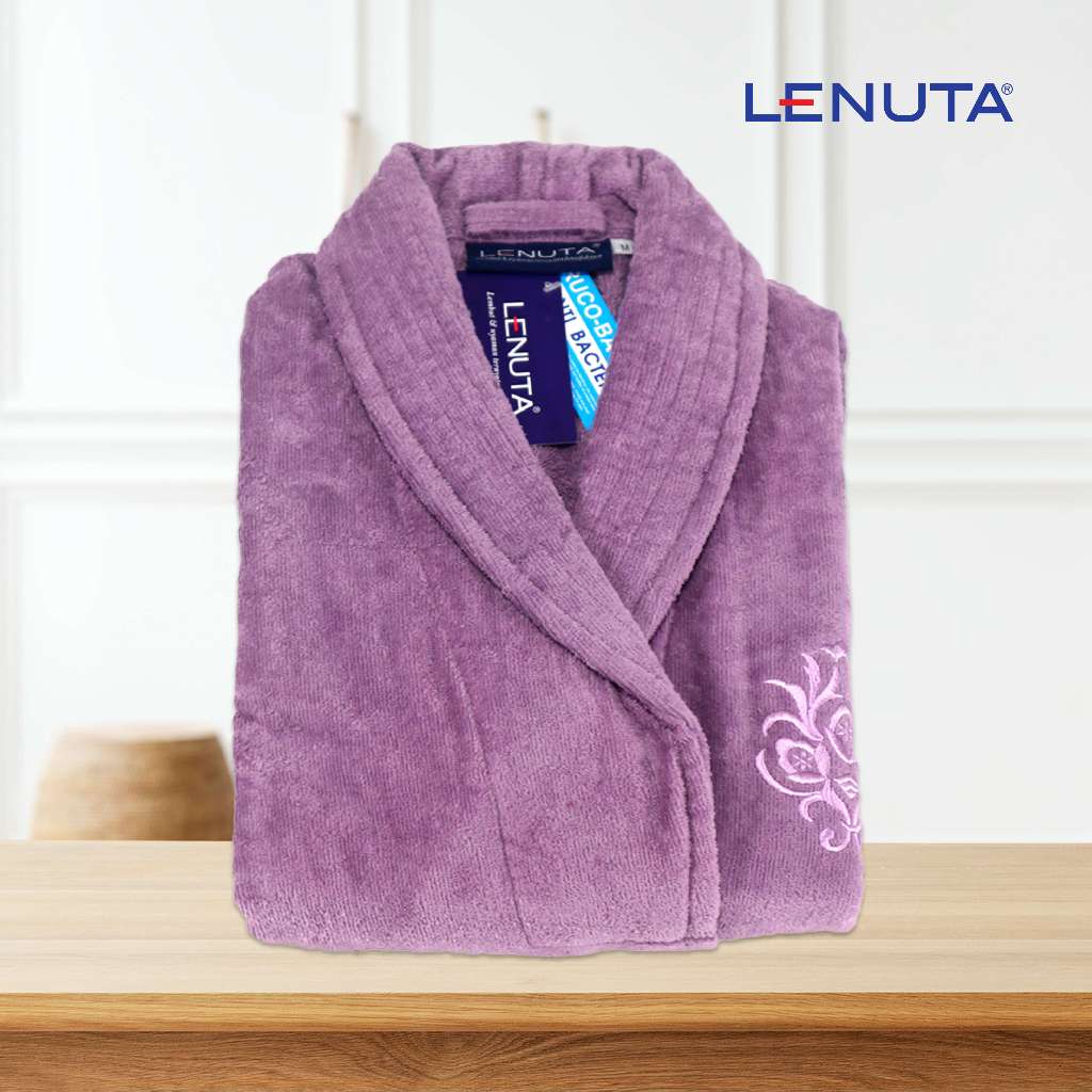 Jual Lenuta - Shepia - Ungu / Heather (Kimono Mandi / Bathrobe) | Shopee Indonesia