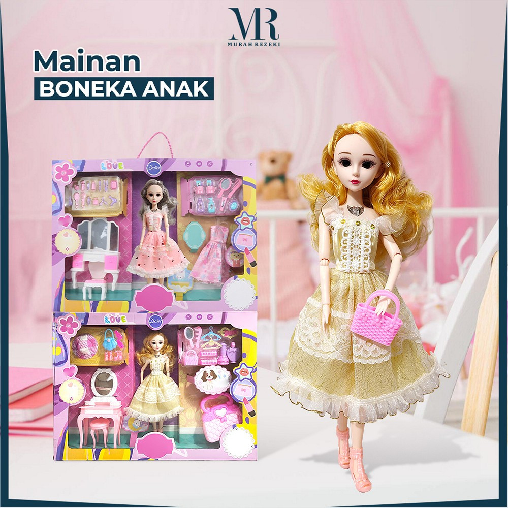 Jual Mainan Set Boneka Princess dengan Meja Rias / Mainan Princess Anak ...