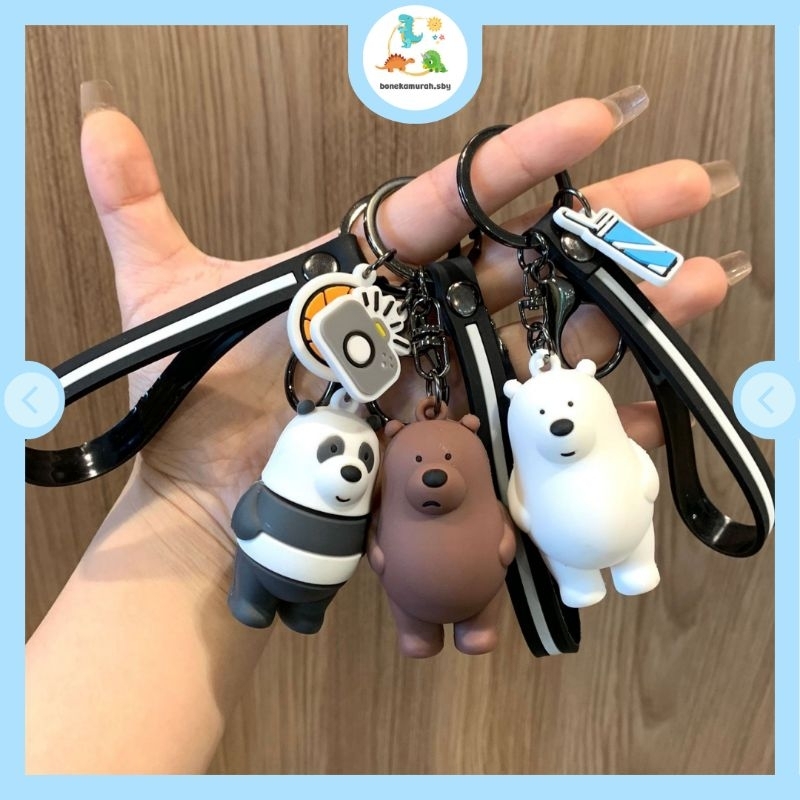 Jual [Terjual 6000+] Gantungan Kunci We Bare Bear WBB 3 Beruang ...