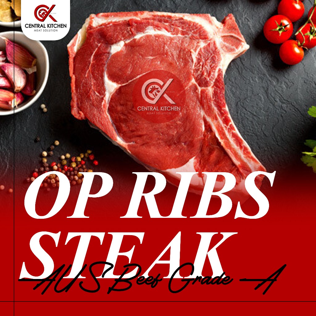 Jual AUS OP RIBS / BONE IN RIBEYE STEAK GRADE A | Shopee Indonesia