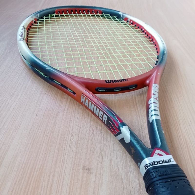 Jual Raket tenis Wilson hammer 6.4 original bekas | Shopee Indonesia