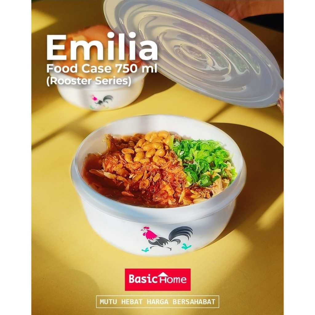 Jual Basic Home BBC-2 Emilia Food Case 750 ml Kotak Makan Bundar ...