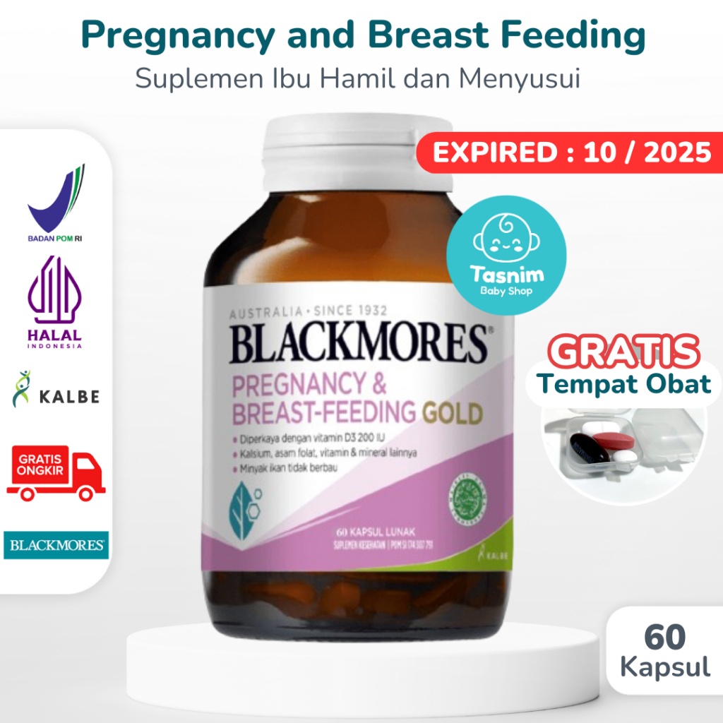 Jual TBS - Blackmores - Pregnancy and Breastfeeding Gold Caps - Kalbe ...