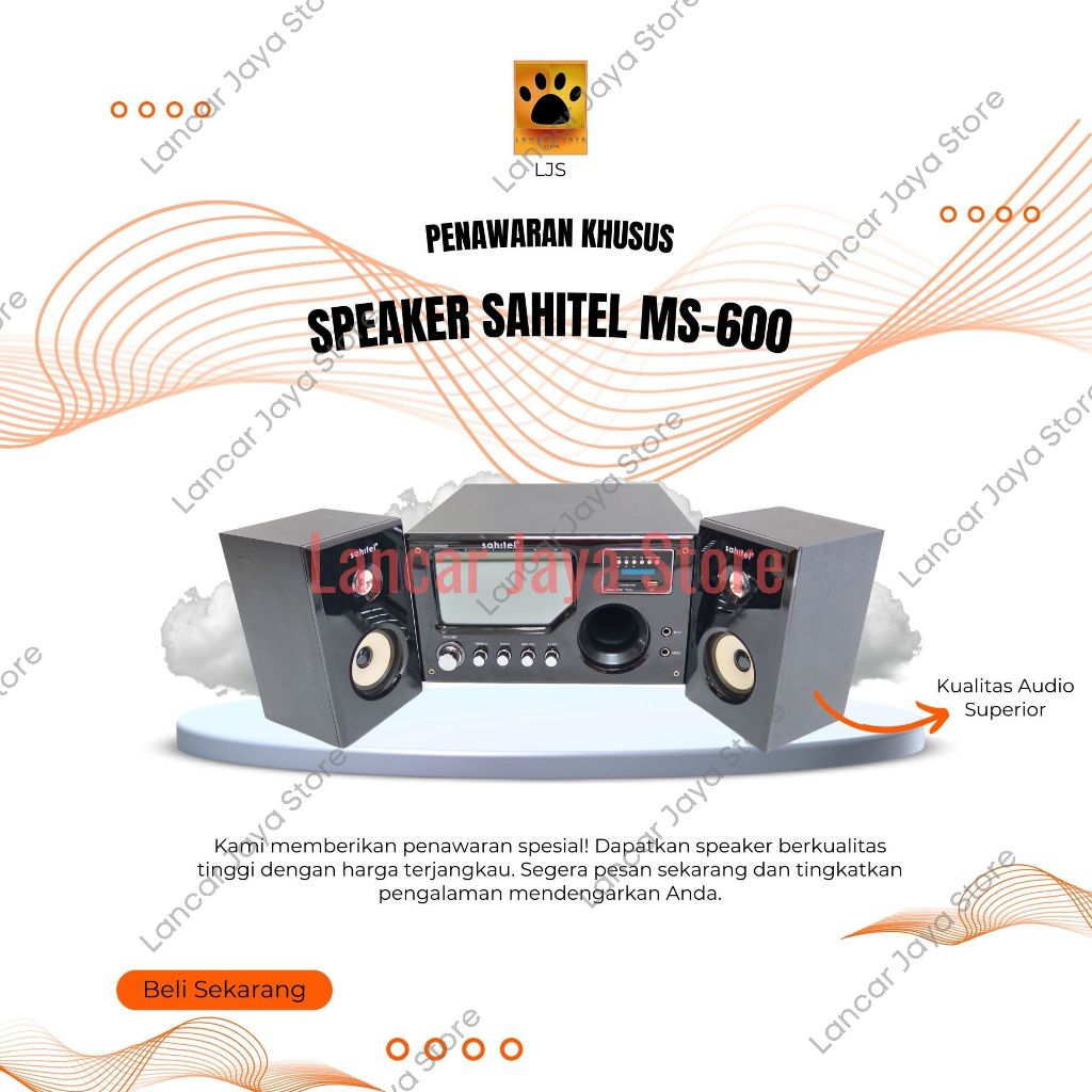 Jual Speaker Multimedia Sahitel MS600 Speaker Super Vibra Bass Sahitel MS-600 (New Model ...