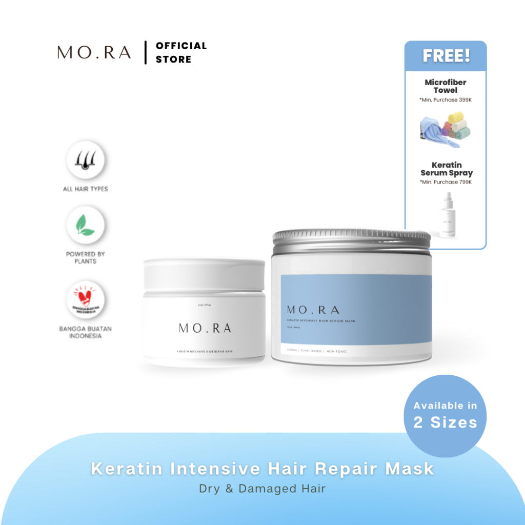 Jual MO.RA KERATIN INTENSIVE HAIR REPAIR MASK / VEGAN HAIRMASK ...