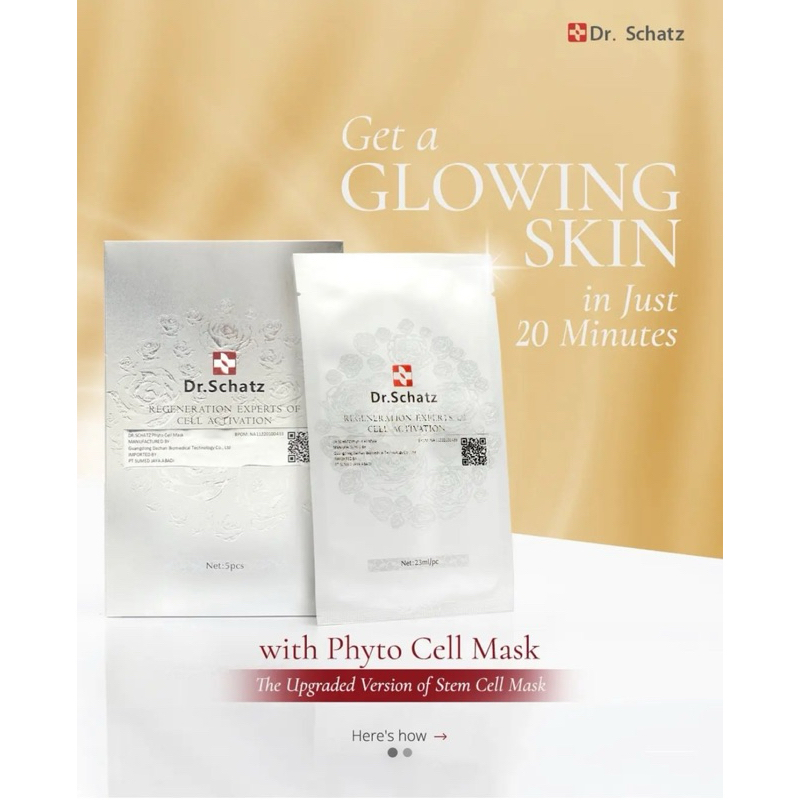 Jual DR SCHATZ PHYTO CELL MASK - NEW STEM CELL MASK (5 SHEET) | Shopee ...