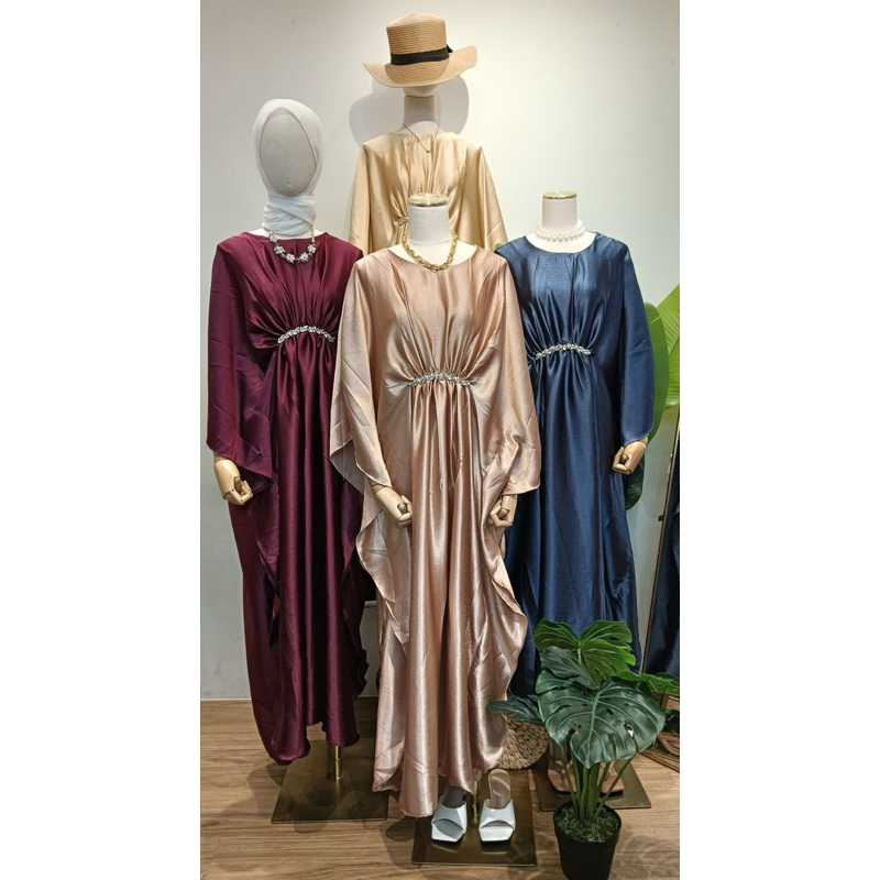 Jual KAFTAN DILLA GAMIS WANITA LEBARAN TERBARU KONDANGAN MUSLIM WANITA ...