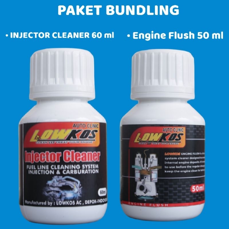 Jual LOWKOS Paket Servis Injeksi Motor : Engine Flush 50ml dan Injector ...