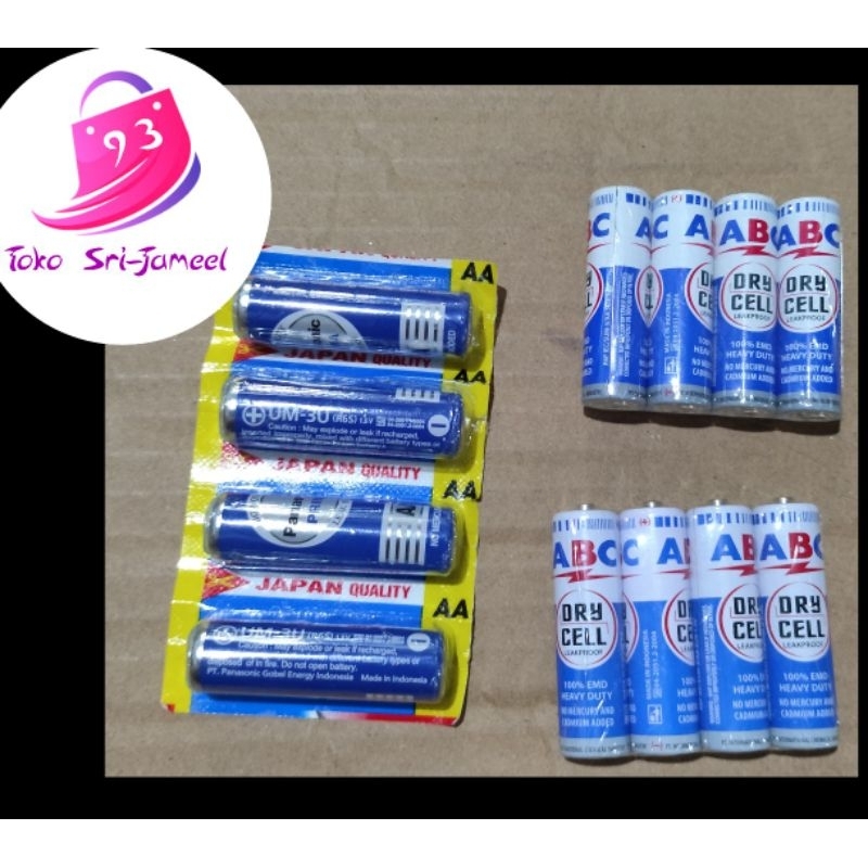 Jual baterai AA battery ABC Panasonic | Shopee Indonesia