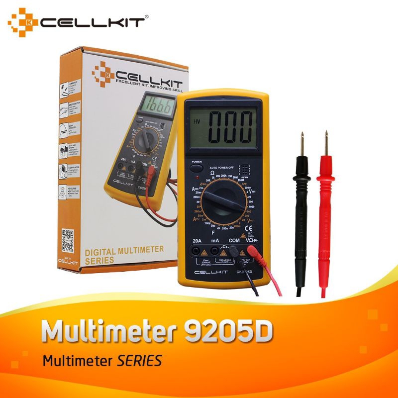 Jual MULTITESTER CELLKIT DIGITAL 9205D | Shopee Indonesia