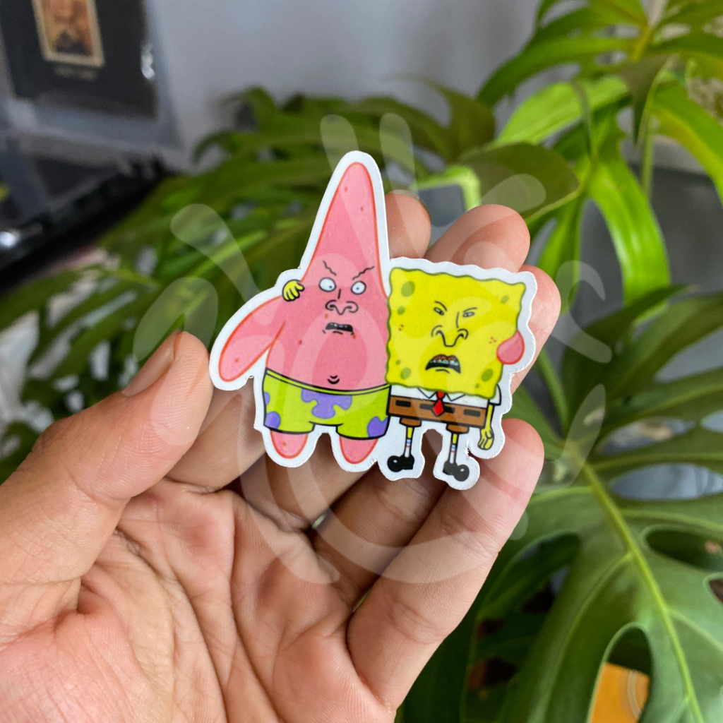 Jual sticker patrick star & spongebob / aesthetic sticker / sticker ...
