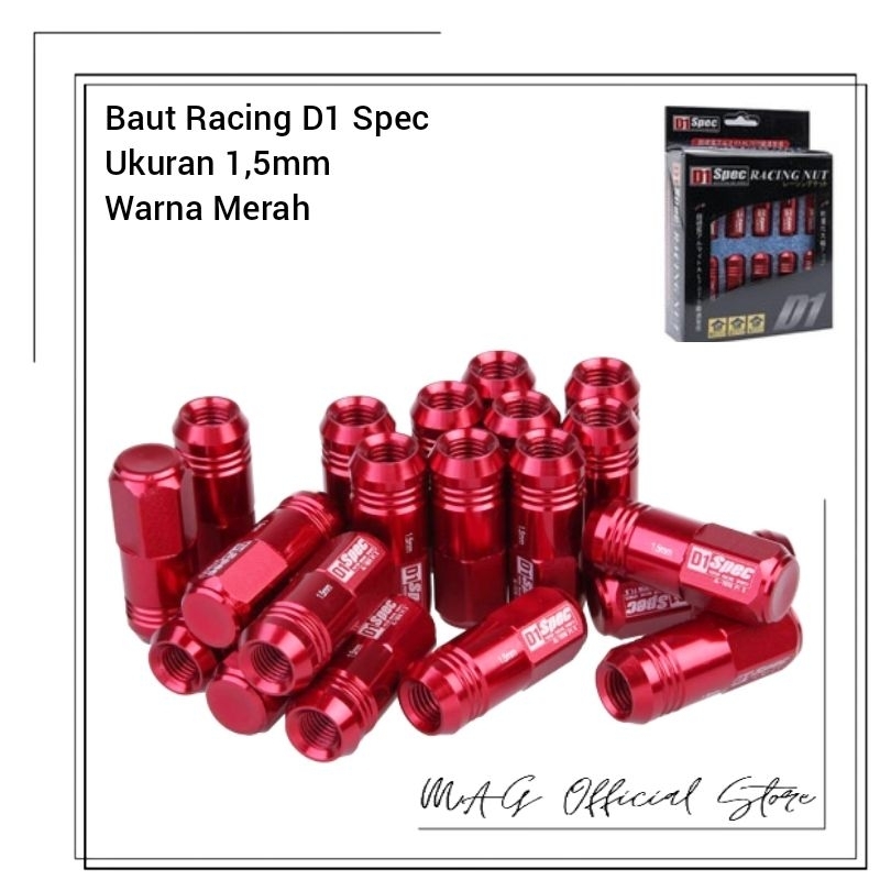 Jual Lugnut D1 Spec Baut Roda Racing D1 spec Ukuran 1,5mm Universal ...