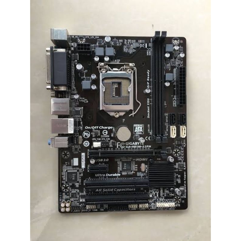Jual MOTHERBOARD GIGABYTE H81 DDR 3 SOCKET LGA 1150 FOR GEN 4th SECOND ...