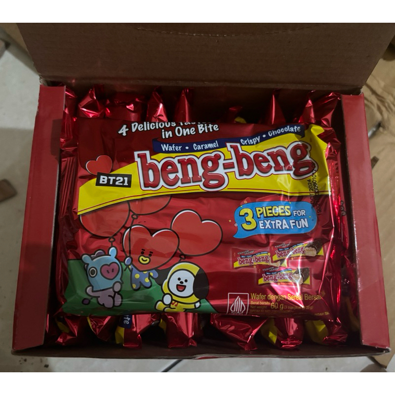 Jual BengBeng Chocolate BT21 Pack 20gram x 3 | Shopee Indonesia