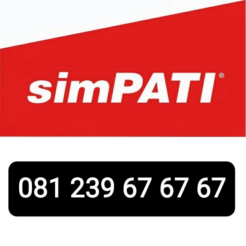 Jual Nomor Cantik Kartu Perdana Simpati Telkomsel Sim Card 081239676767 | Shopee Indonesia