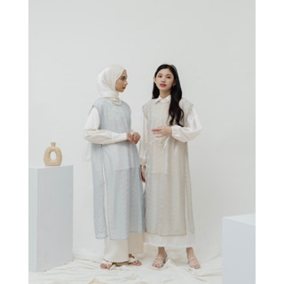 Jual Hollingberry - Hiba Long Vest Outer Brukat (Outer Only) Raya ...