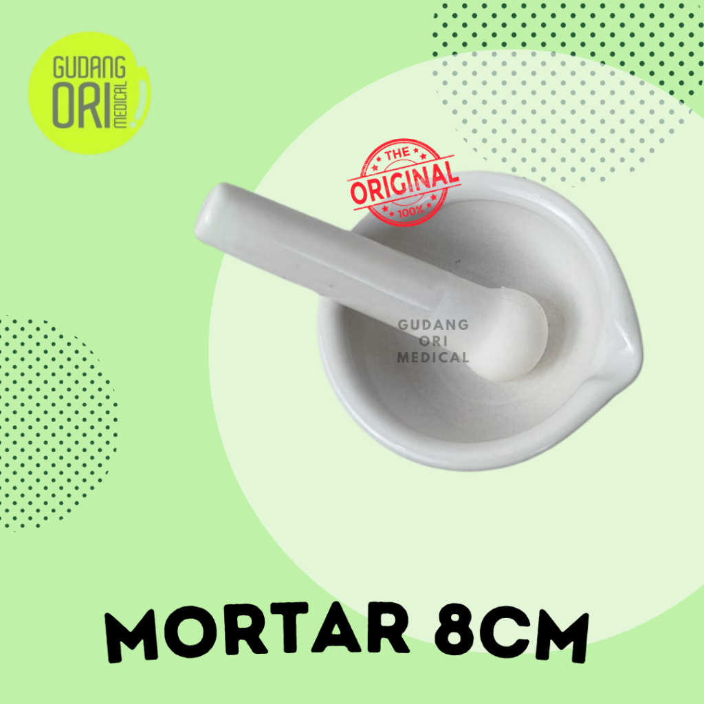 Jual OneHealth Mortar Stamper Mortir Alat Penumbuk Obat/ Penggerus Obat ...