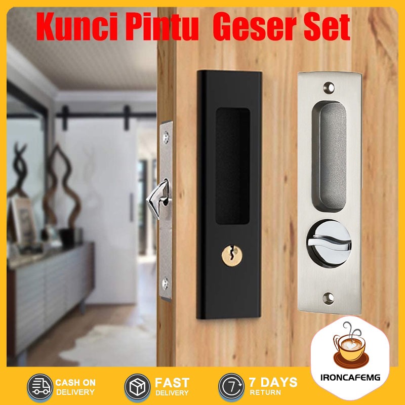 Jual Handle Kunci Pintu Sliding Set Paduan Seng Handle Pintu Geser ...