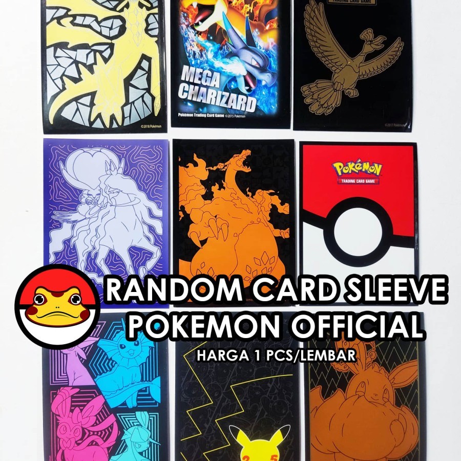 Jual Pokemon Official Card Sleeve Original Random Plastik Pelindung ...