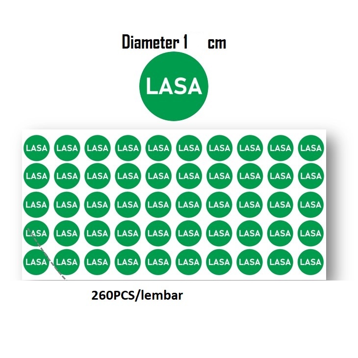 Jual Stiker High Alert | Stiker Lasa Diameter 1cm isi 260pcs perlembar ...