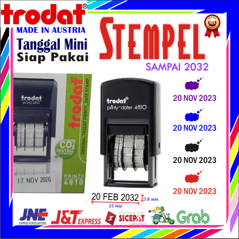 Jual STEMPEL TRODAT 4810 TANGGAL BULAN TAHUN OTOMATIS ANGKA DATE STAMP EXP - STEMPEL, TANPA ...
