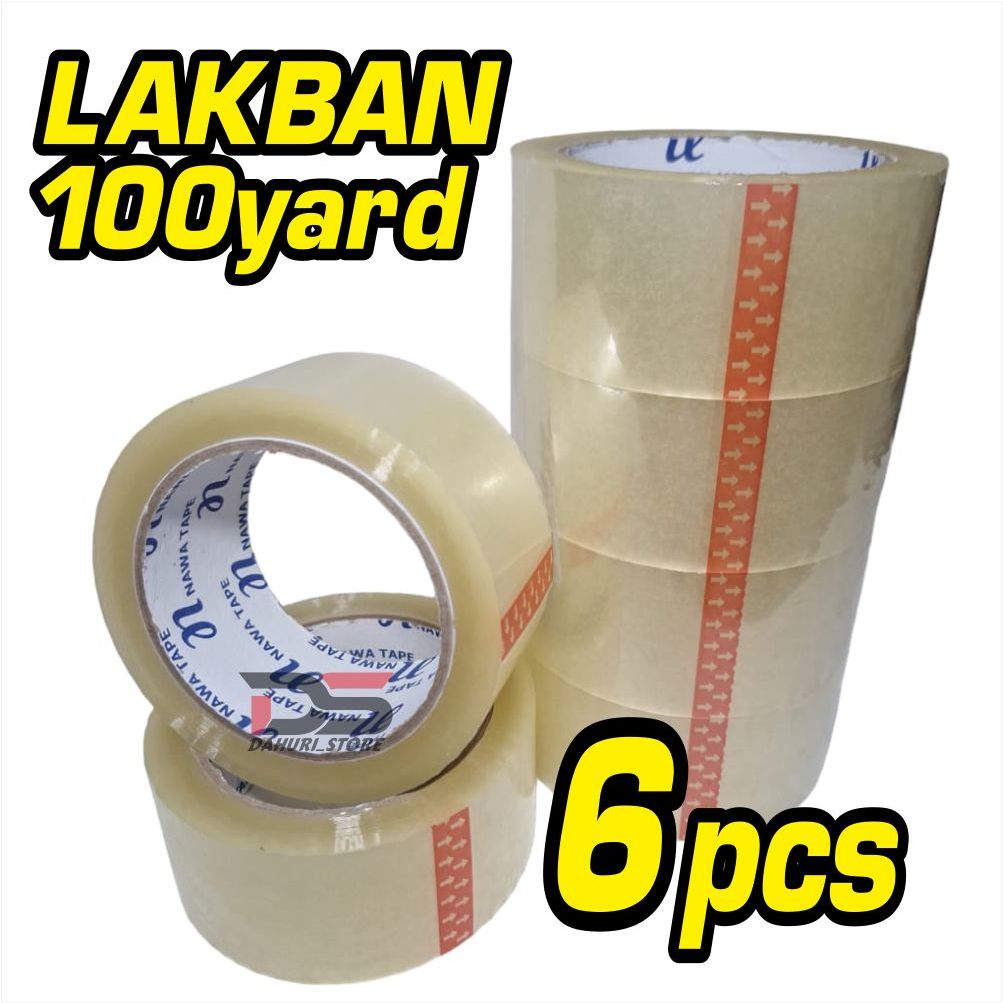 Jual MURAH GILA!! Harga 1 SLOP ( 6 PCS ) LAKBAN BENING & COKLAT KUAT BERKUALITAS PANJANG 100 ...