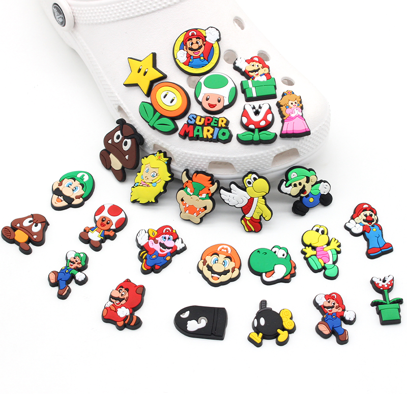Jual Permainan Populer Jibbitz 1 Buah Super Mario Crocs Jimat DIY ...