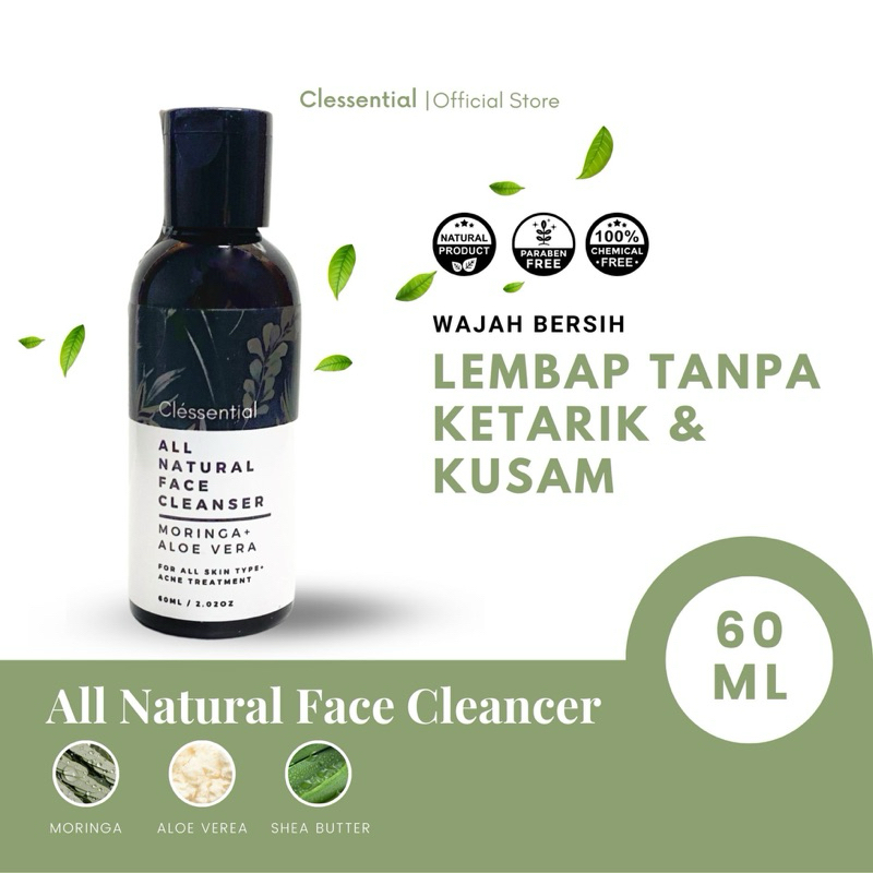 Jual Clessential Acne Treatment Facial Wash Moringa + Aloevera ...