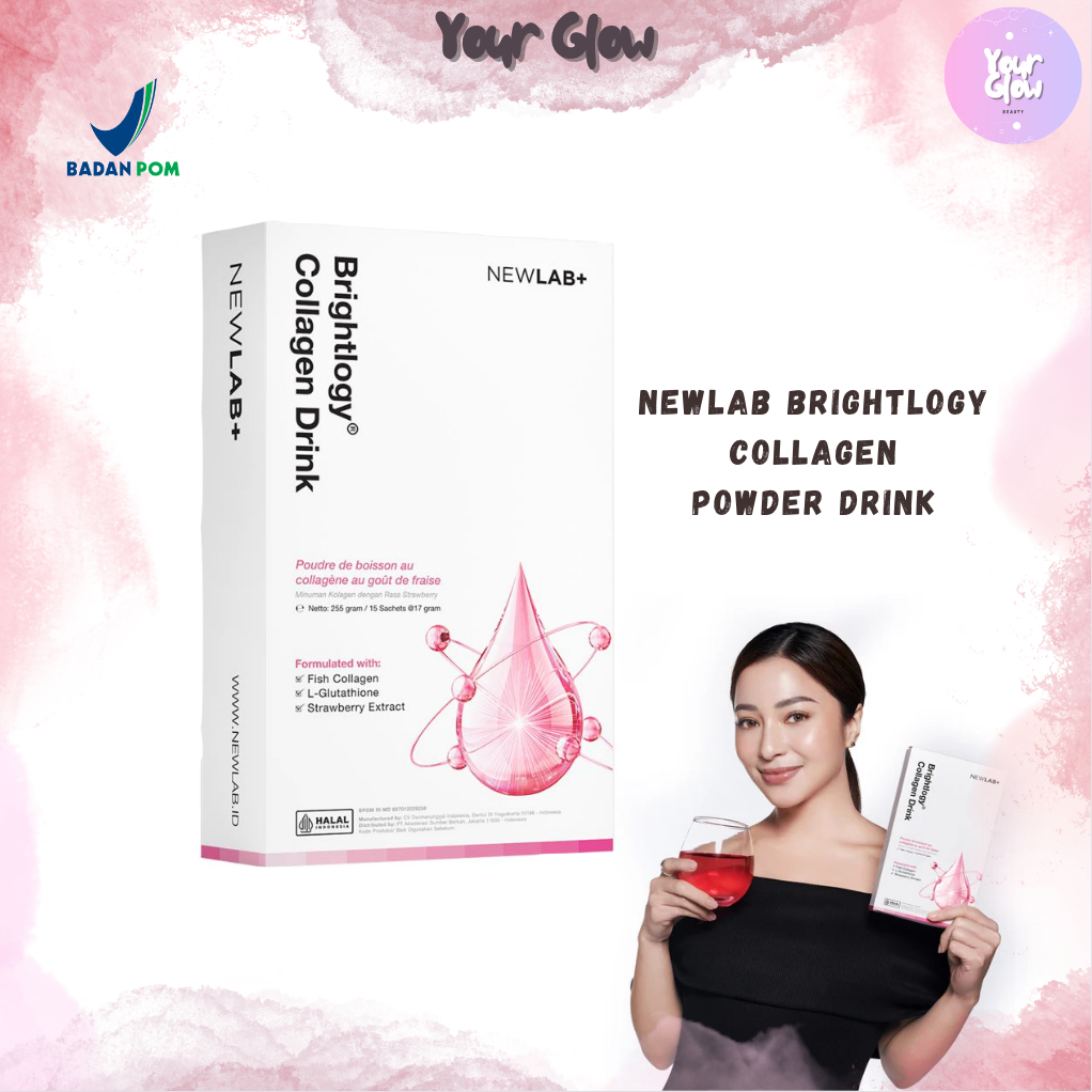 Jual Newlab Brightlogy Collagen Powder Drink [BPOM CERTIFICATION] | Minuman Kolagen Pemutih ...