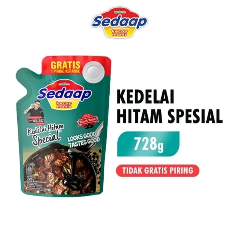 Jual SEDAAP Kecap Manis Kedelai Hitam Spesial 725 gr | Shopee Indonesia